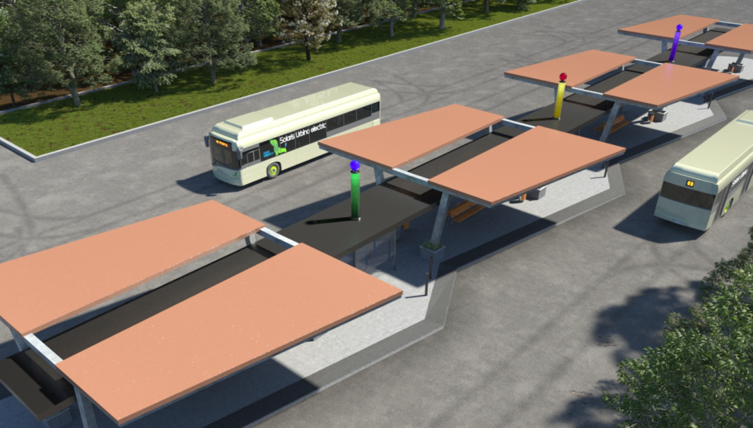 Multicomponent glass sculpture proposed for new bus station’s $200,000 ...